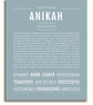 Anikah | Name Art Print – Name Stories