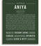 Aniya | Name Art Print – Name Stories