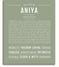 Aniya | Name Art Print – Name Stories