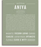 Aniya | Name Art Print – Name Stories