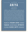 Aniya | Name Art Print – Name Stories