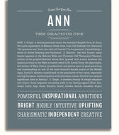 Ann | Name Art Print – Name Stories