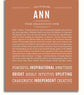 Ann | Name Art Print – Name Stories