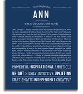 Ann | Name Art Print – Name Stories