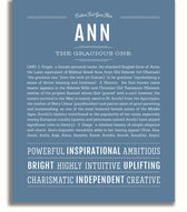 Ann | Name Art Print – Name Stories