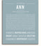 Ann Personalized Name Meaning Art Prints – Name Stories