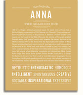 Anna | Name Art Print – Name Stories