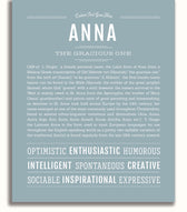 Anna | Name Art Print – Name Stories