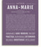 AnnaMarie | Name Art Print – Name Stories