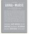 Annamarie Personalized Name Meaning Art Prints – Name Stories