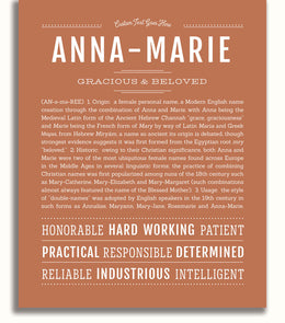 AnnaMarie | Name Art Print – Name Stories