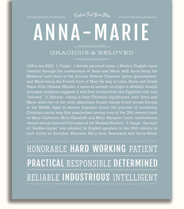 AnnaMarie | Name Art Print – Name Stories