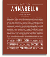 Annabella | Name Art Print – Name Stories