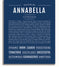 Annabella | Name Art Print – Name Stories
