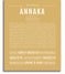 Annaka | Name Art Print – Name Stories
