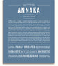 Annaka Personalized Name Meaning Art Prints – Name Stories