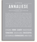 Annaliese | Name Art Print – Name Stories