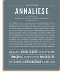 Annaliese | Name Art Print – Name Stories