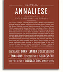 Annaliese | Name Art Print – Name Stories