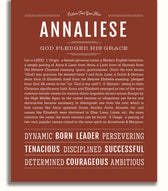 Annaliese | Name Art Print – Name Stories