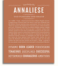 Annaliese | Name Art Print – Name Stories