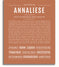 Annaliese | Name Art Print – Name Stories