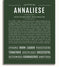 Annaliese | Name Art Print – Name Stories