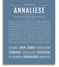 Annaliese | Name Art Print – Name Stories