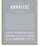 Annalise | Name Art Print – Name Stories