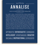 Annalise | Name Art Print – Name Stories