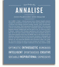 Annalise | Name Art Print – Name Stories