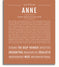 Anne | Name Art Print – Name Stories