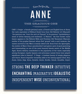 Anne | Name Art Print – Name Stories
