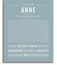 Anne | Name Art Print – Name Stories