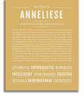 Anneliese | Name Art Print – Name Stories