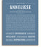 Anneliese Personalized Name Meaning Art Prints – Name Stories