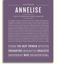 Annelise | Name Art Print – Name Stories