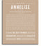 Annelise | Name Art Print – Name Stories