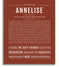 Annelise | Name Art Print – Name Stories