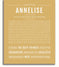 Annelise | Name Art Print – Name Stories