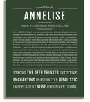 Annelise | Name Art Print – Name Stories