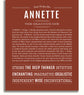 Annette | Name Art Print – Name Stories