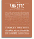 Annette | Name Art Print – Name Stories