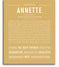Annette | Name Art Print – Name Stories