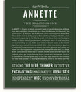 Annette | Name Art Print – Name Stories