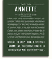 Annette | Name Art Print – Name Stories