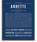 Annette | Name Art Print – Name Stories