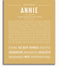 Annie Personalized Name Meaning Art Prints – Name Stories