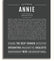 Annie Personalized Name Meaning Art Prints – Name Stories