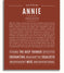 Annie | Name Art Print – Name Stories
